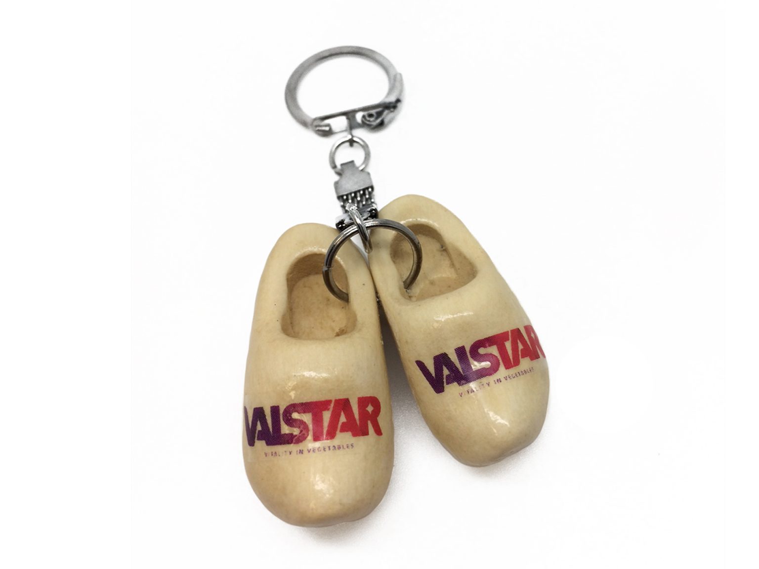Want to buy a pair of clog key rings with logo? Low price - Klompjes.com