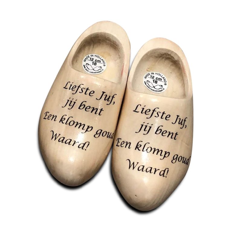 Klompen met tekst - Klompjes.com