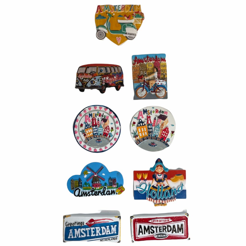Set Amsterdam / Holland magneten - Klompjes.com