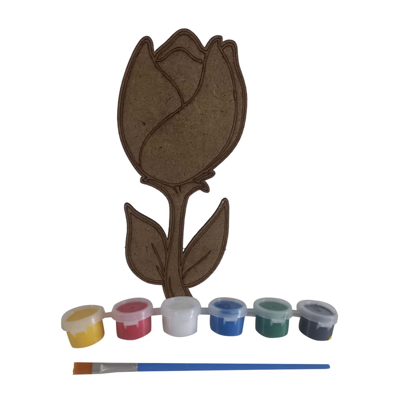 MDF Tulp acrylverf - Klompjes.com